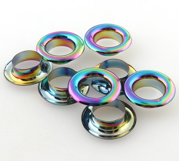 Rainbow Metal Eyelets Grommets Inner 13mm for Leather Craft | Etsy