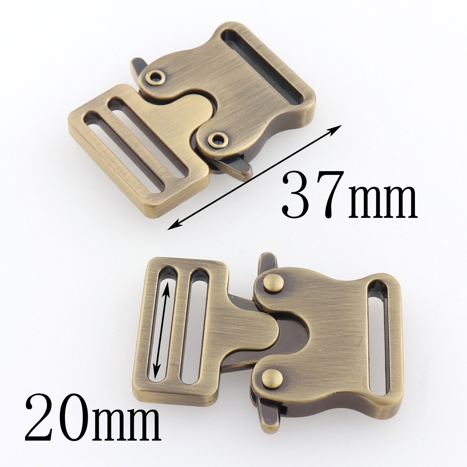 Metal Quick Side Release Buckle Webbing Bag Clip Lock Belt Strap ...