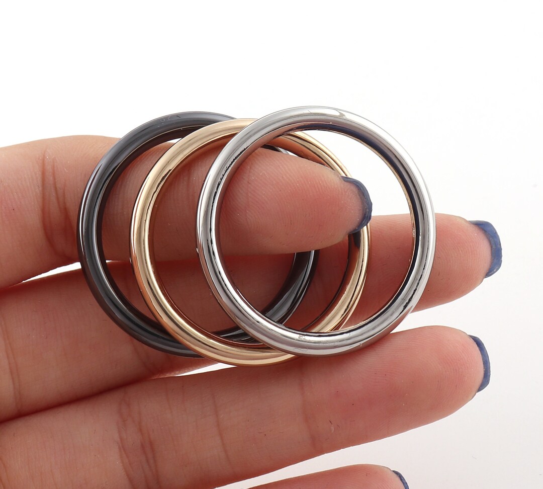 1 Inch Large Round Ring Buckles,gold/silver/black Non Welded Alloy ...