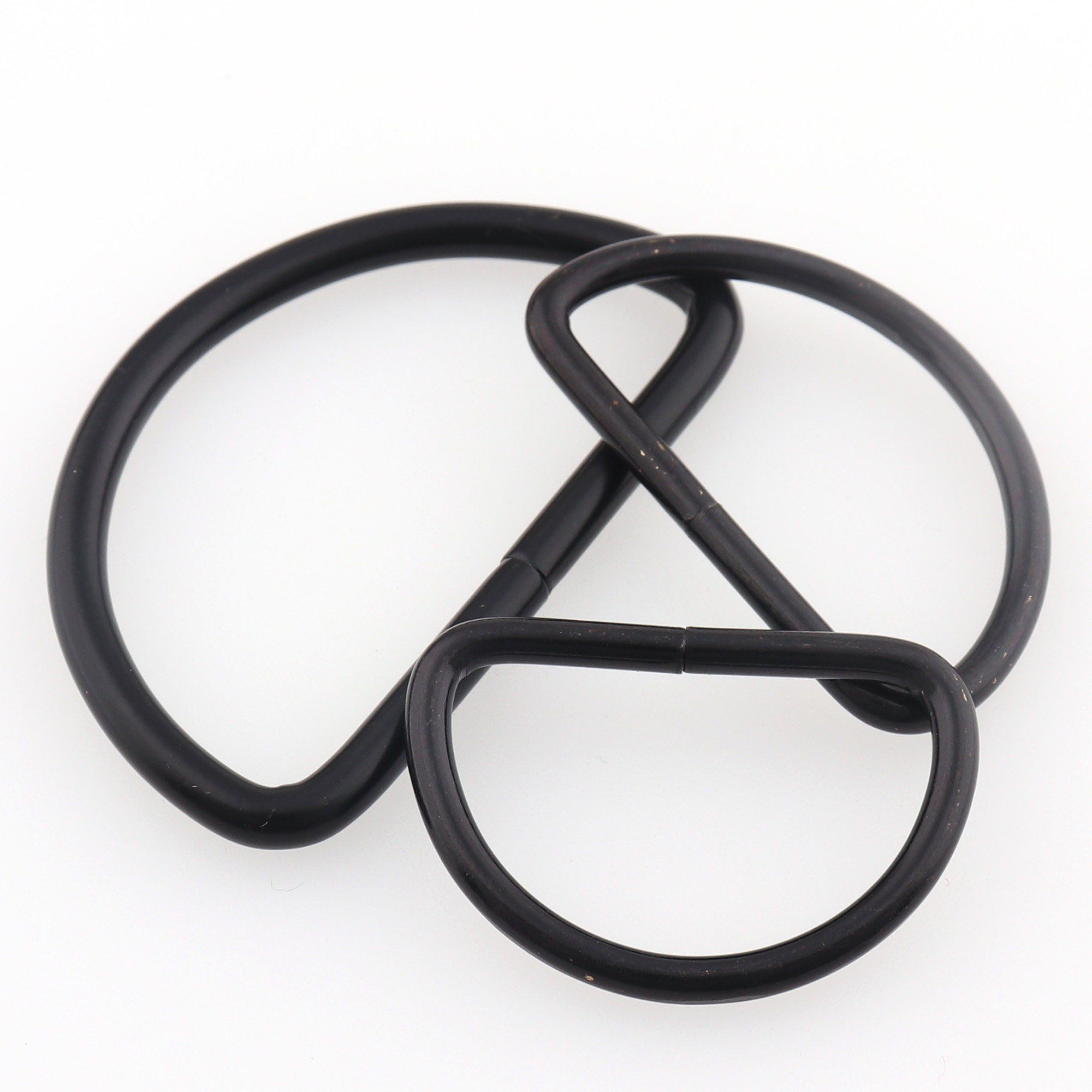D Rings Black Metal Buckle Webbing Backpack Bag Parts Leathercraft ...