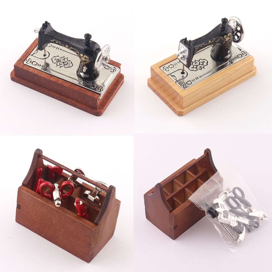 Dollhouse Miniature Tool Box and Tools,mini Tools Set of 8 for ...