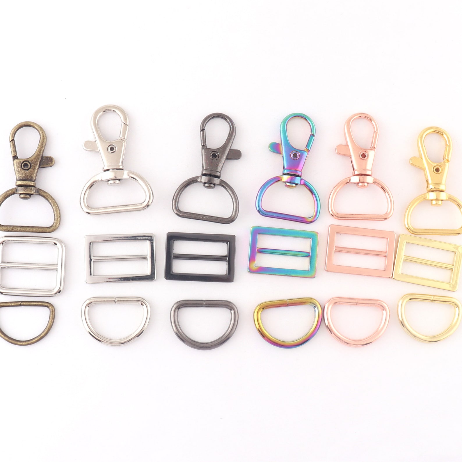Bag Slider & D Rings Set Silver, Bag Making Supplies,bag Handles, Bag ...