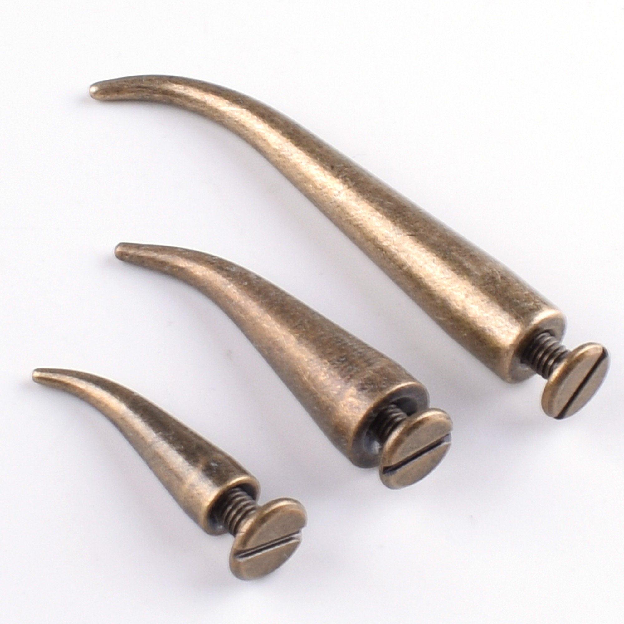 30 Sets Punk Rock DIY Rivet Spike Cone Bullet Metal Spikes Studs Crew ...