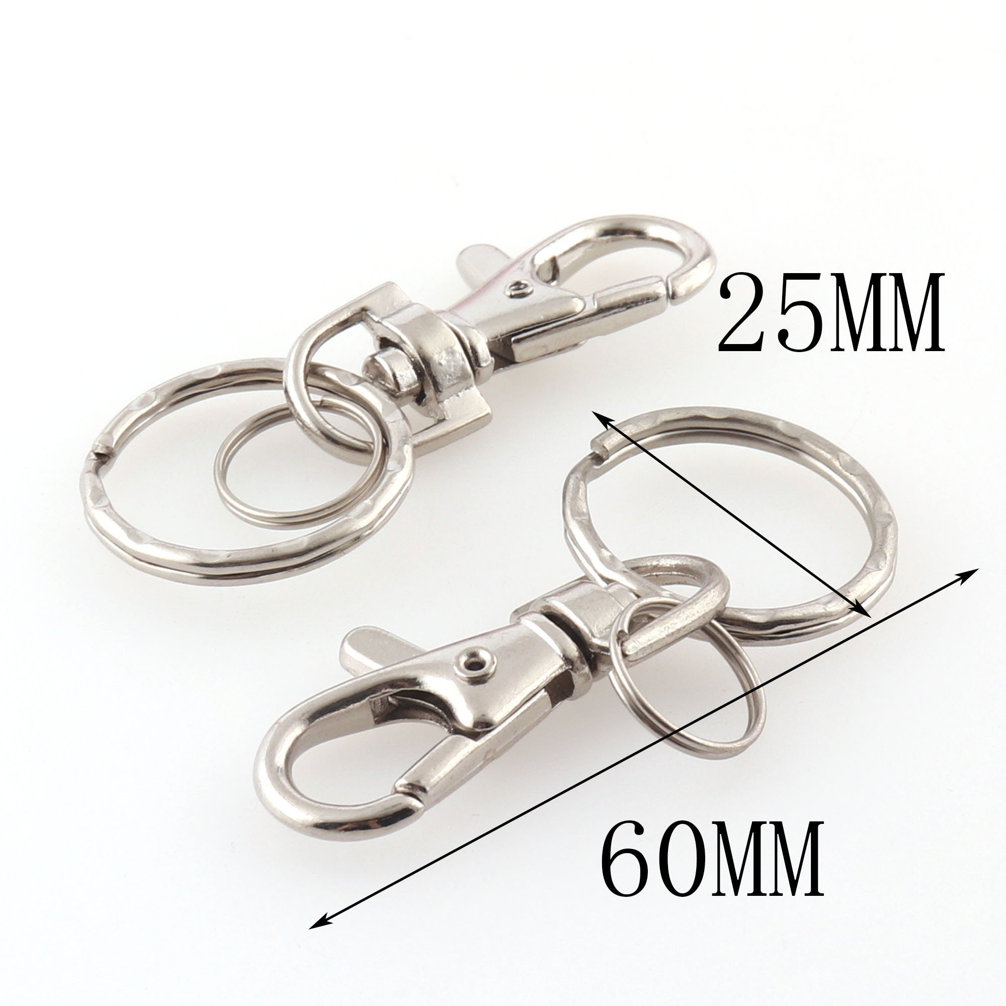 Economical Swivel Hook Keychain With Key Rings Includes Classic Lobster ...