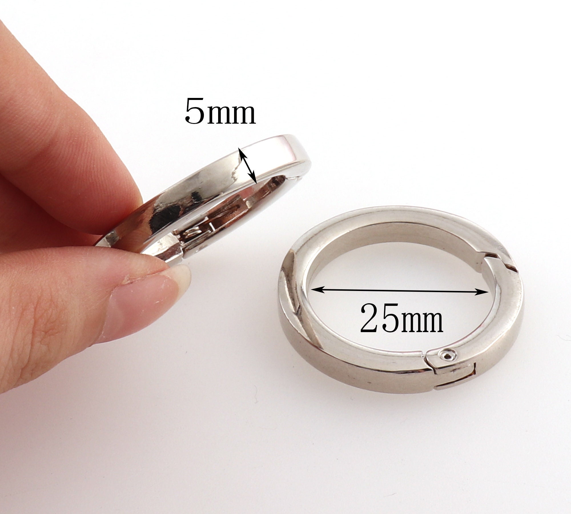 O-ringflat Ringsspring Gate Ringo Rings Snap Clippush Gate - Etsy