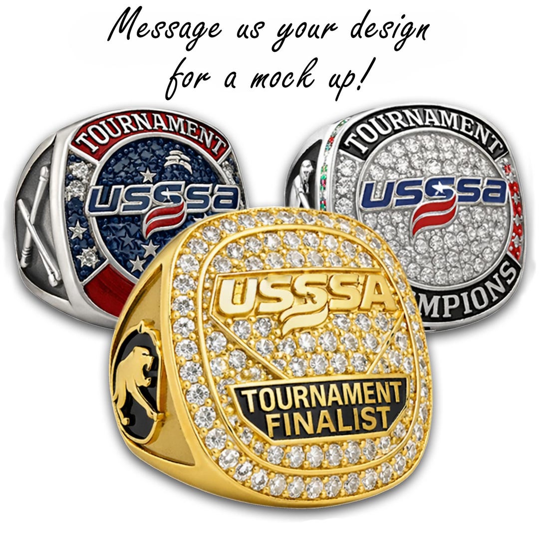 Custom USSSA Championship Ring (minimum Quantity of 12) - Etsy