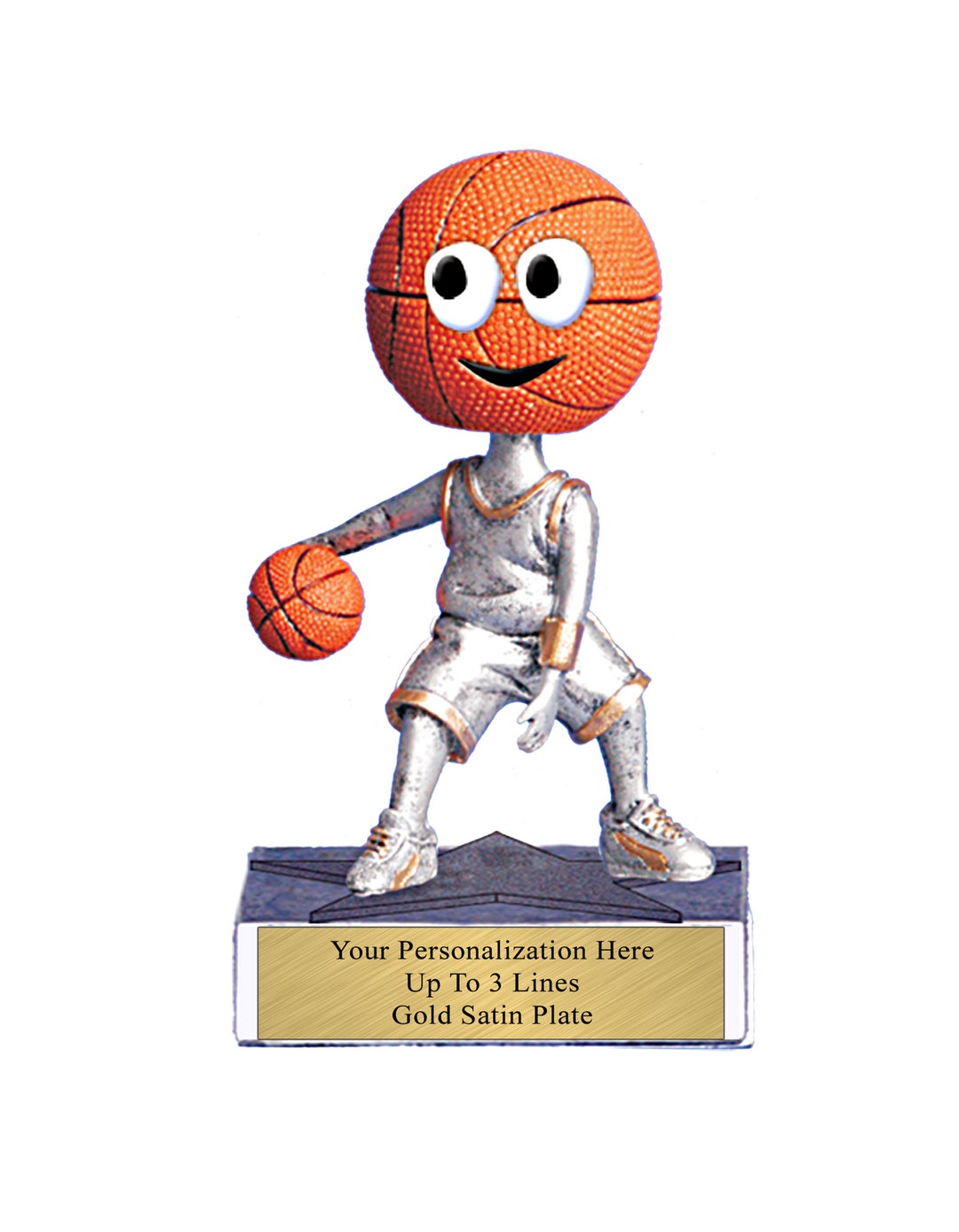 Resin Sculpture Trophy Award by Trophy Deals - BASKETBALL Bobblehead ...