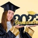 Class of 2025 Personalized Graduation Photo Props, Graduation Cap Wood ...