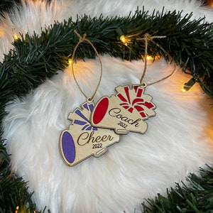 Personalized Cheer Ornaments Cheer Team Christmas Gifts - Etsy