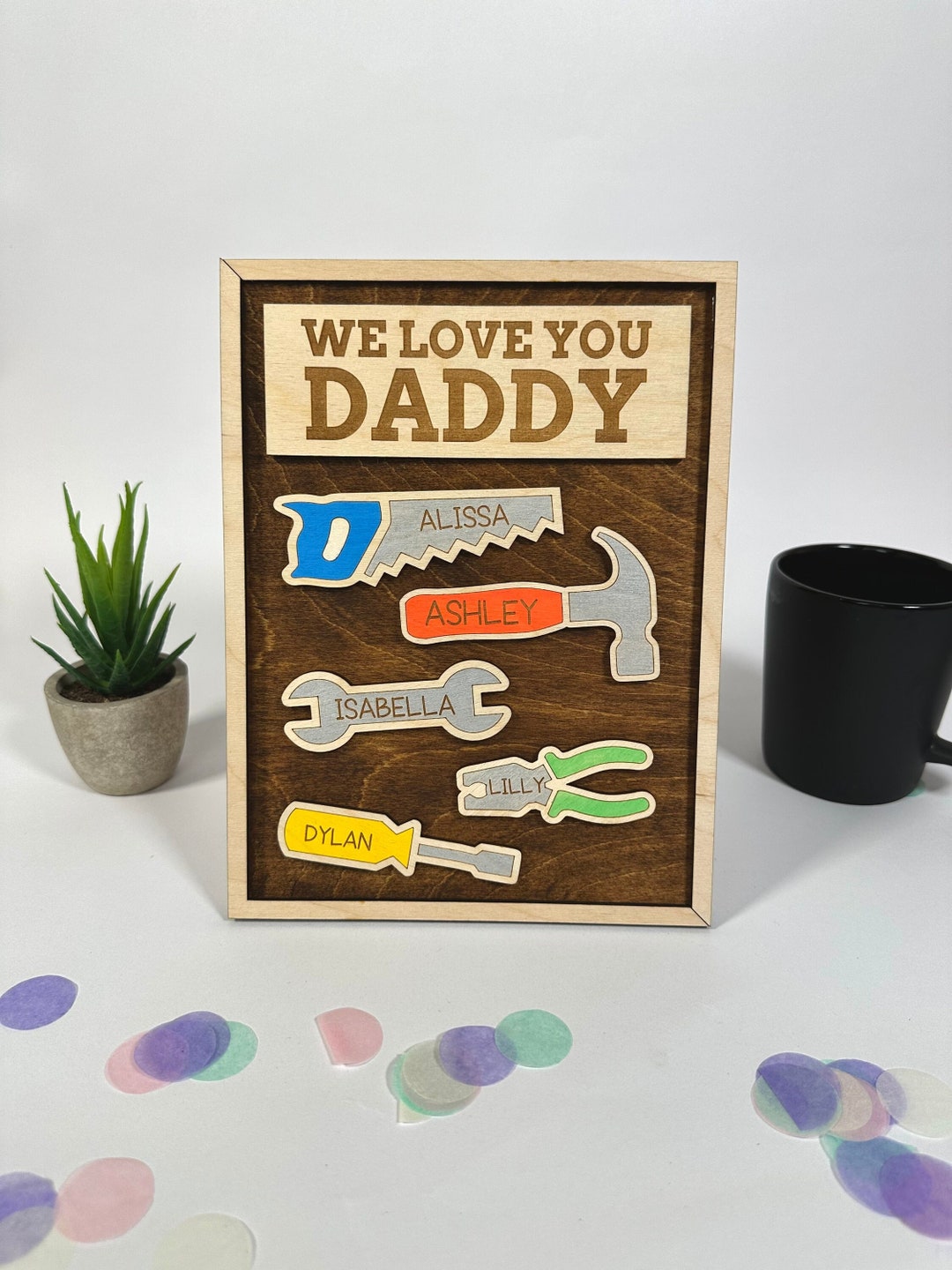 Fathers Day Tools Gift Plaque, Dad Birthday Gift, Fathers Day Gift From ...