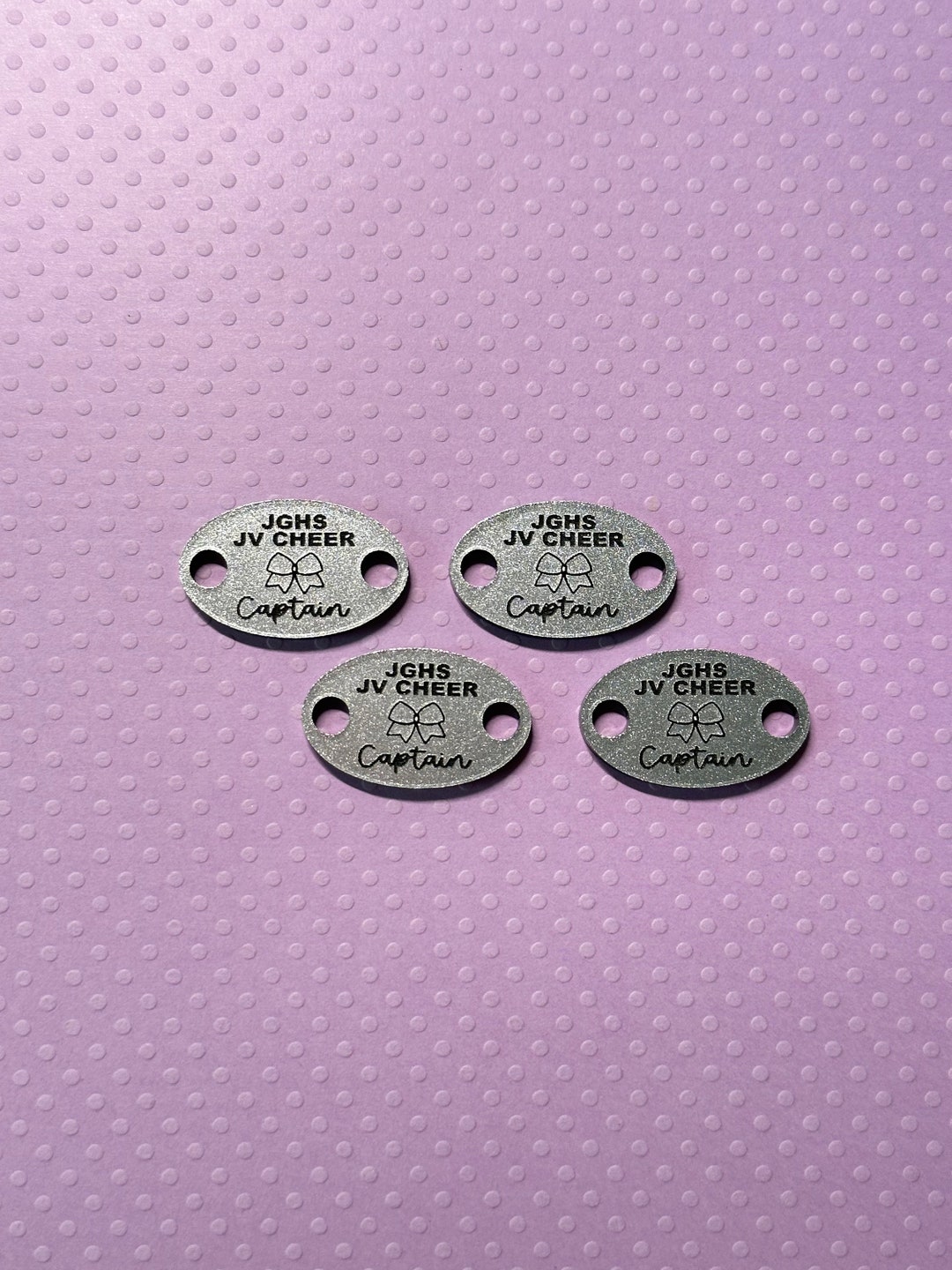 Cheer Captain Silver Icon Cheer Shoe Charms, Personalized Cheer Captain ...