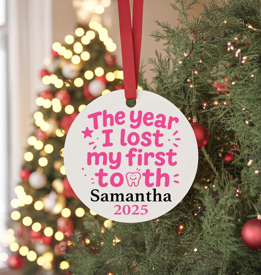 The Year I Lost My First Tooth Ornament, Personalized First Lost Tooth ...
