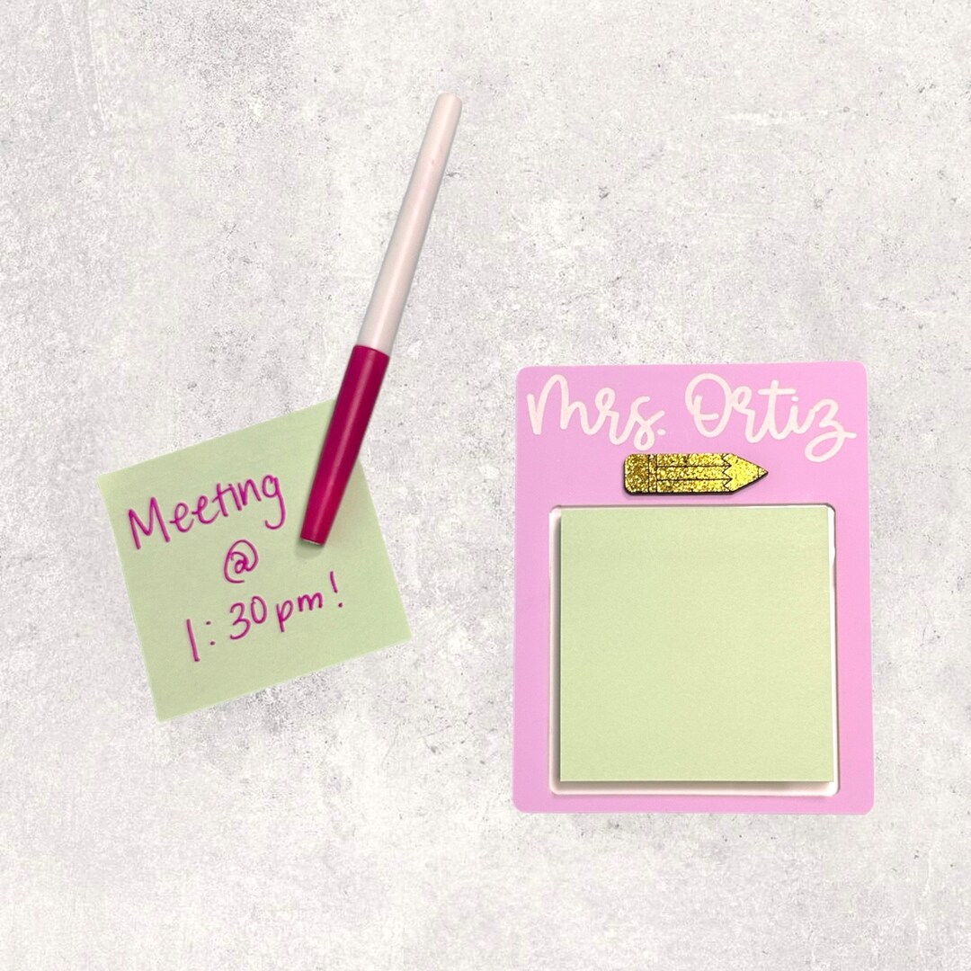 Personalized Teacher Gift Desk Note Pad, Teacher Classroom Decor ...