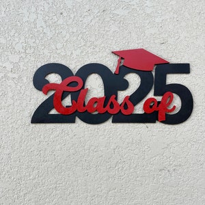 Class of 2025 Personalized Graduation Photo Props, Graduation Cap Wood ...