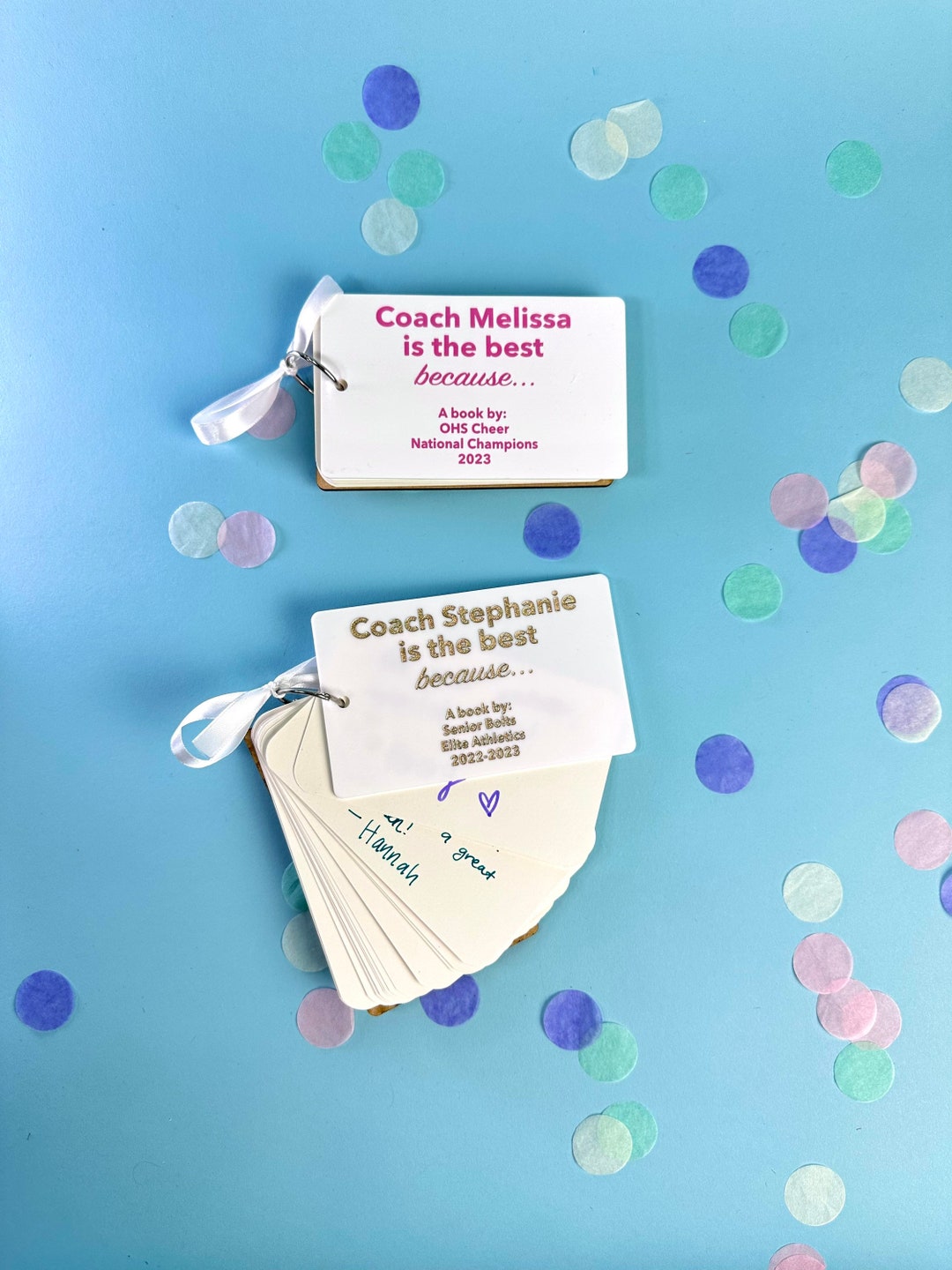 Personalized Cheer Coach Gift Book, Cheer Coach Thank You Gift, Cheer ...