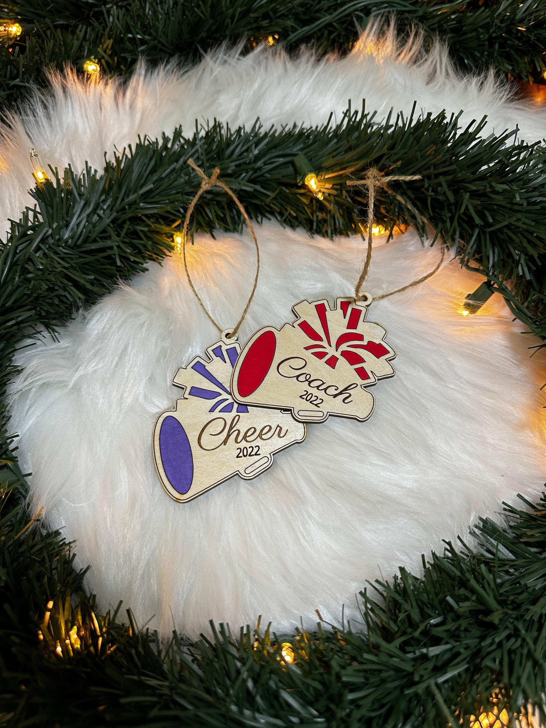 Personalized Cheer Ornaments Cheer Team Christmas Gifts - Etsy