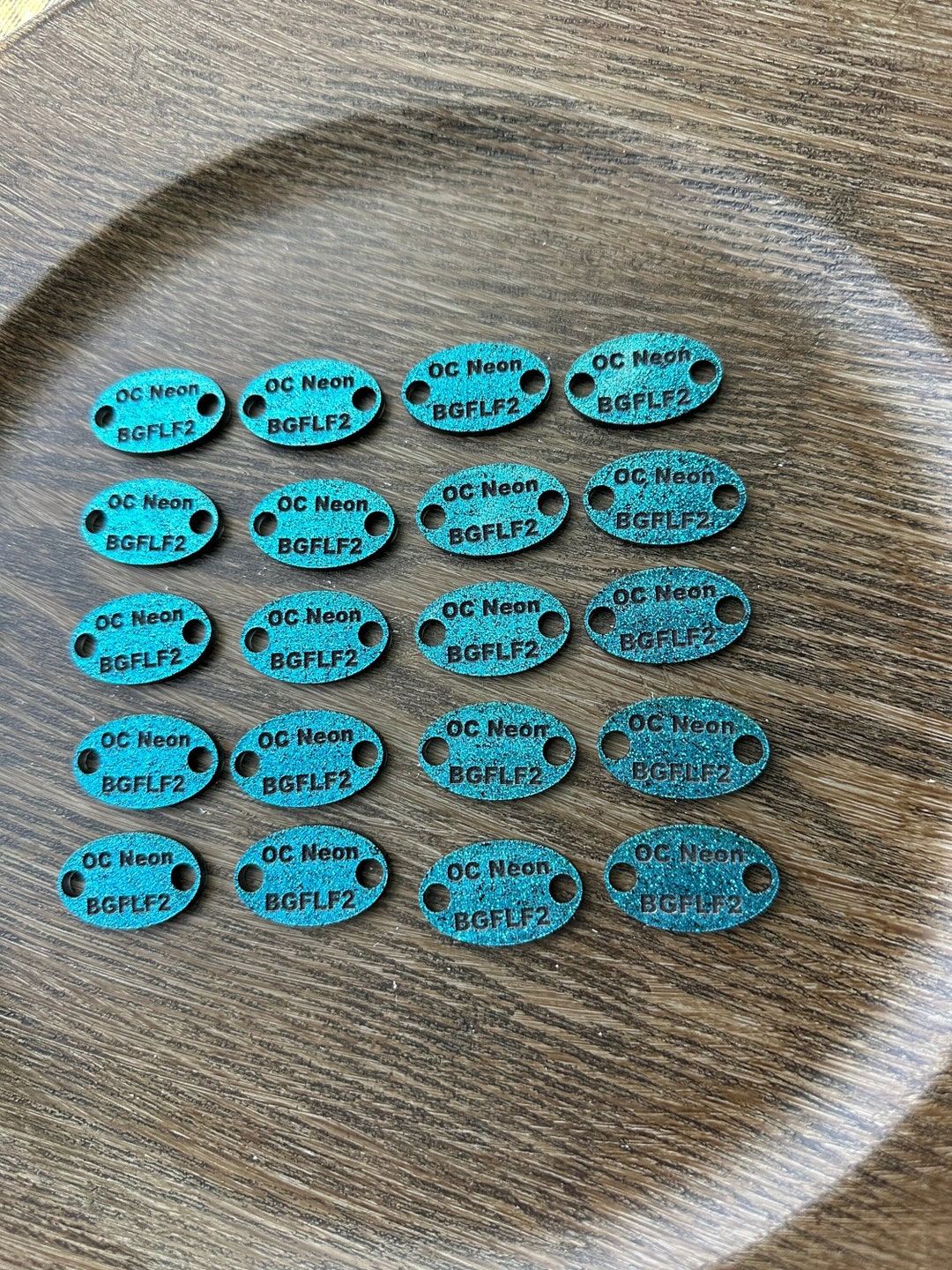 Aqua Blue Glitter Personalized Cheer Shoe Charms, Customizable Cheer ...