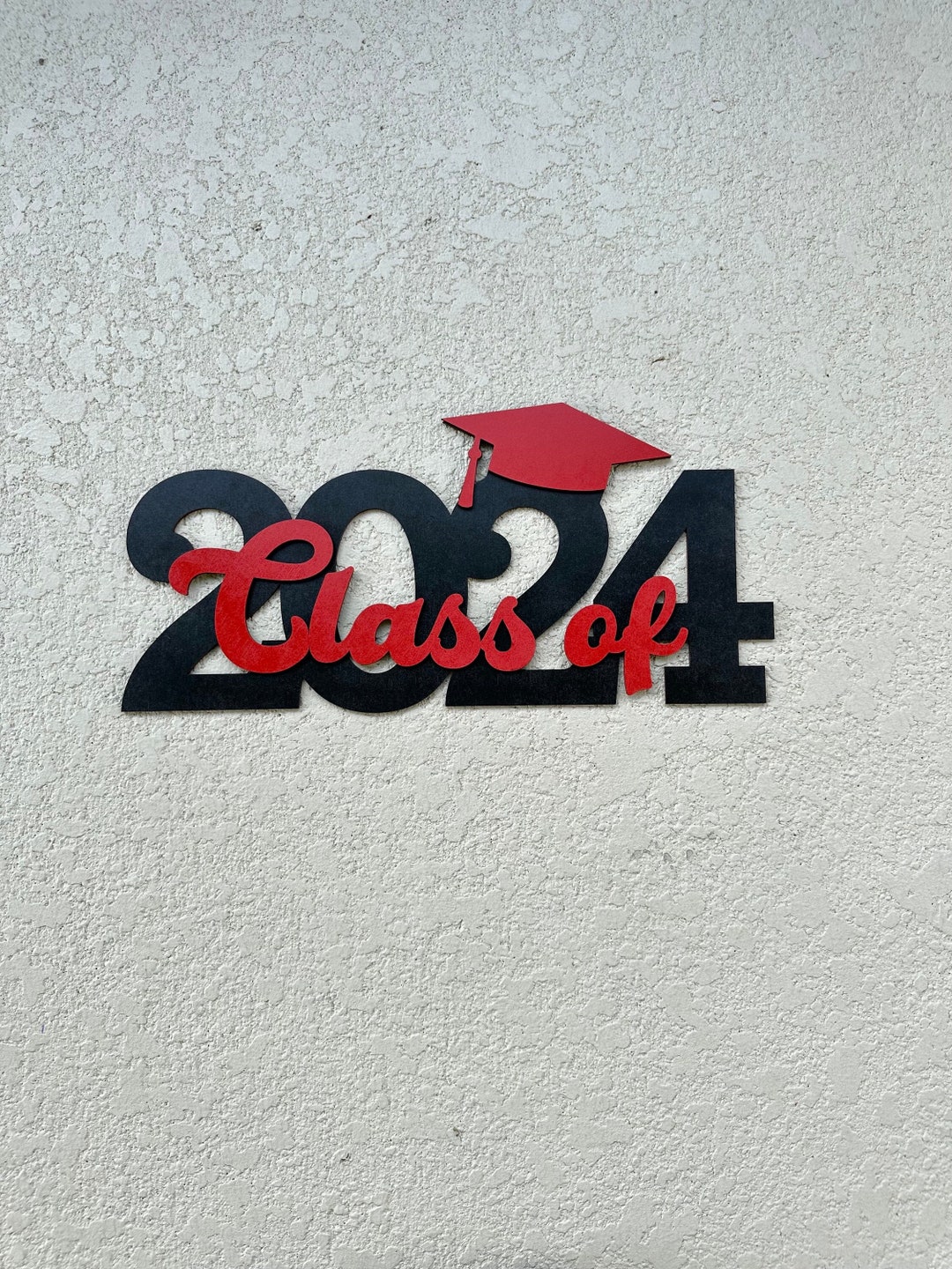 Class of 2024 Personalized Graduation Photo Props, Graduation Cap Wood ...