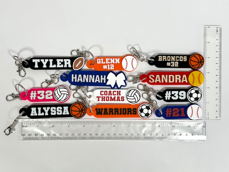 Soccer Personalized Name Keychain, Soccer Team Gifts, Custom Soccer ...