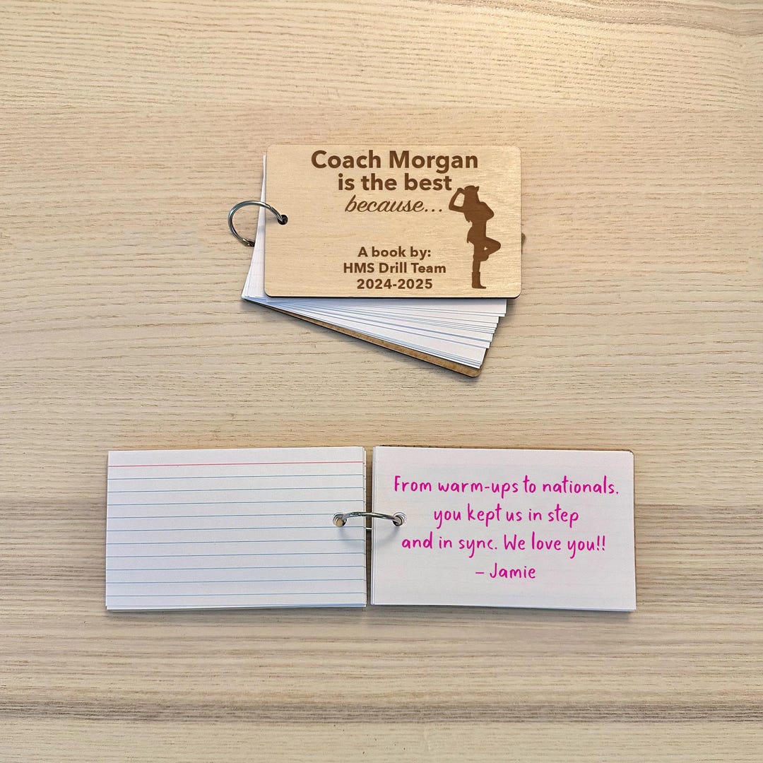 Personalized Drill Team Dance Coach Gift Book, Drill Team Coach Thank ...