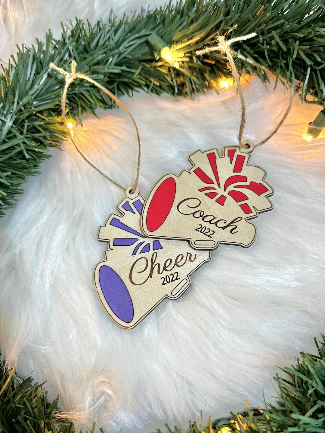 Personalized Cheer Ornaments | Cheer Team Christmas Gifts | Cheer Coach ...