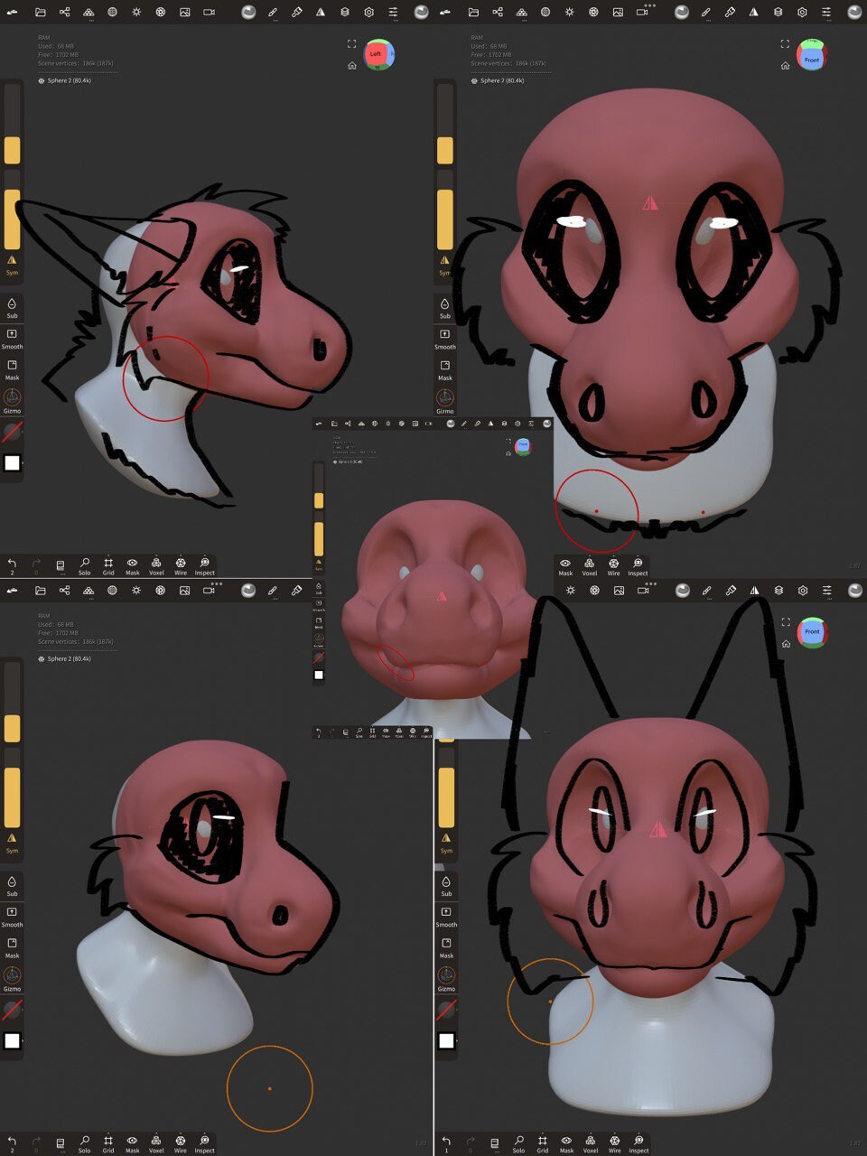 SERVICE: KEMONO DRAGON Fursuit Base 3D Printed - Etsy