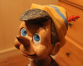 Wooden Pinocchio - Etsy