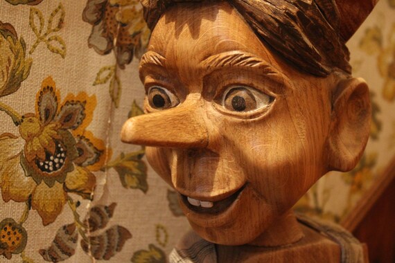 Wooden Pinocchio | Etsy