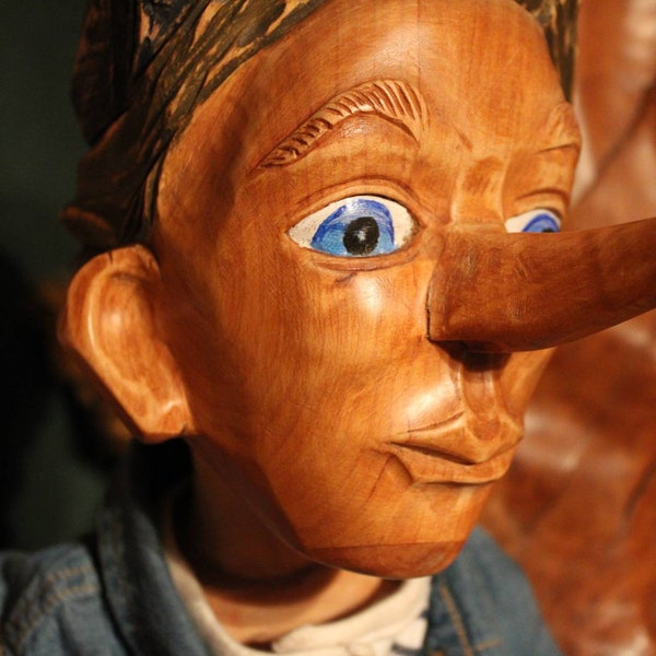 Wooden Pinocchio - Etsy