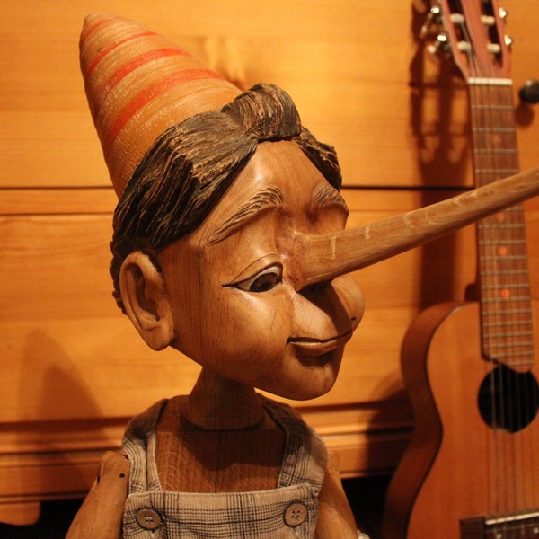 Wooden Pinocchio - Etsy