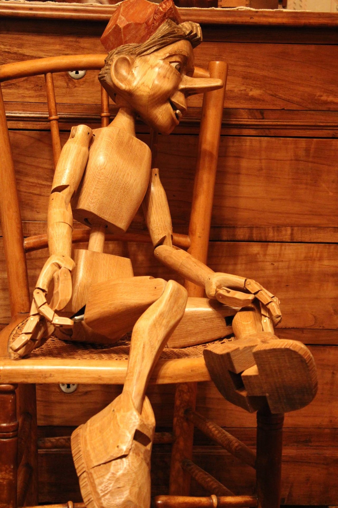 Wooden Pinocchio | Etsy