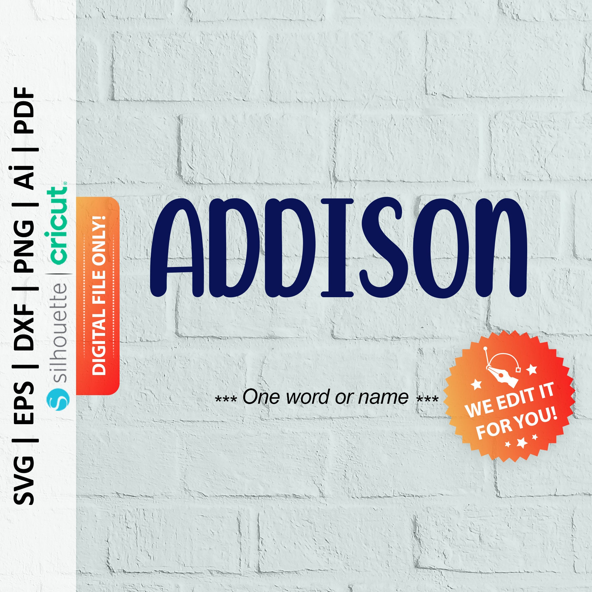 Personalized Custom Name Svg File Custom Name Svg - Etsy