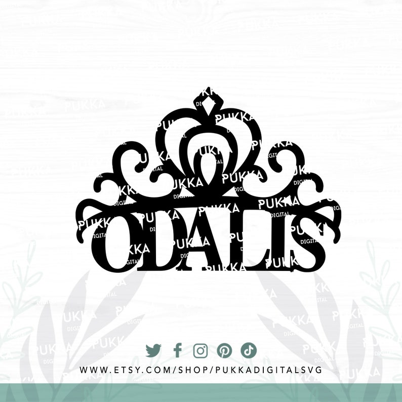 Custom Princess Crown Cake Topper Svg Happy Birthday Cake - Etsy