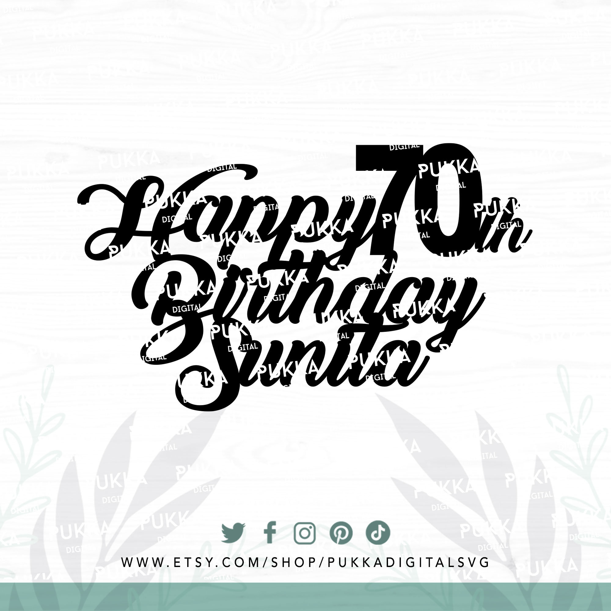 Happy 70th Birthday Custom Cake Topper Svg Seventy Birthday - Etsy UK