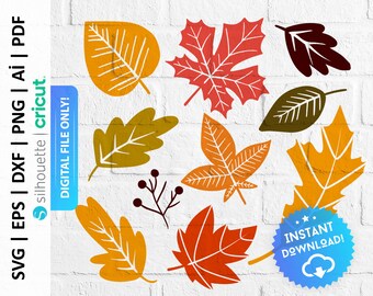 Fall Leaves Cricut - Etsy