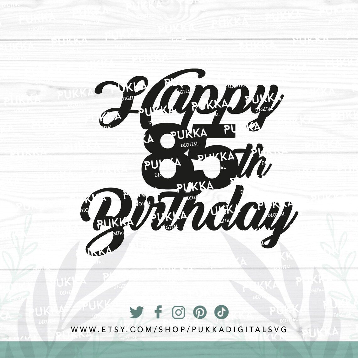 85th Birthday Cake Topper Svg, Birthday Cake Topper Svg, Eighty Five ...