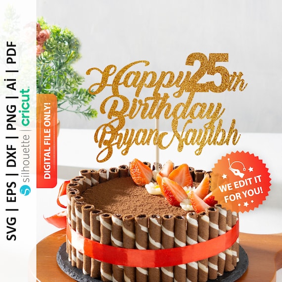 25th Birthday Chocolate Cake