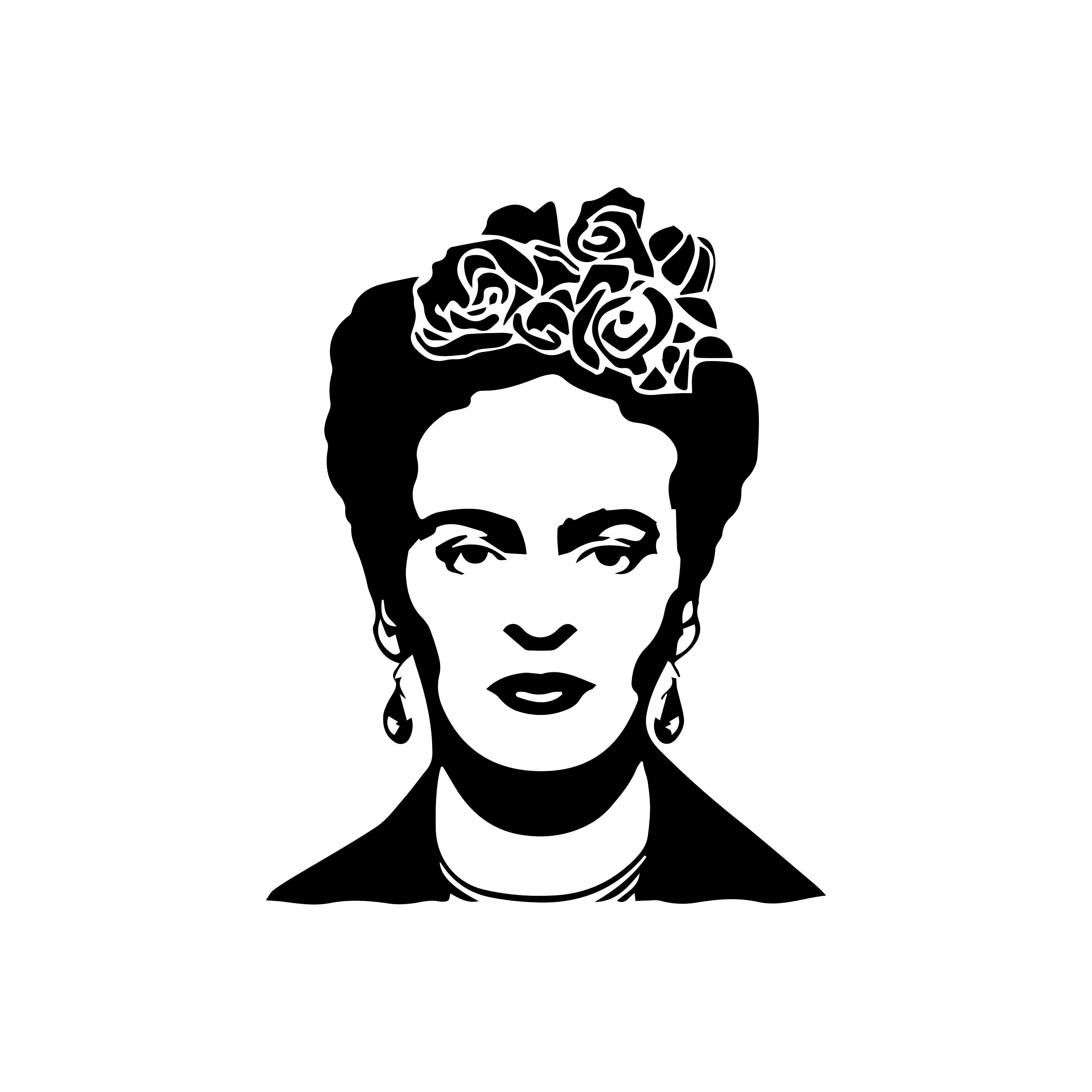 Frida Kahlo Svg File Frida Khalo Svg File Frida Kahlo Clip | Etsy