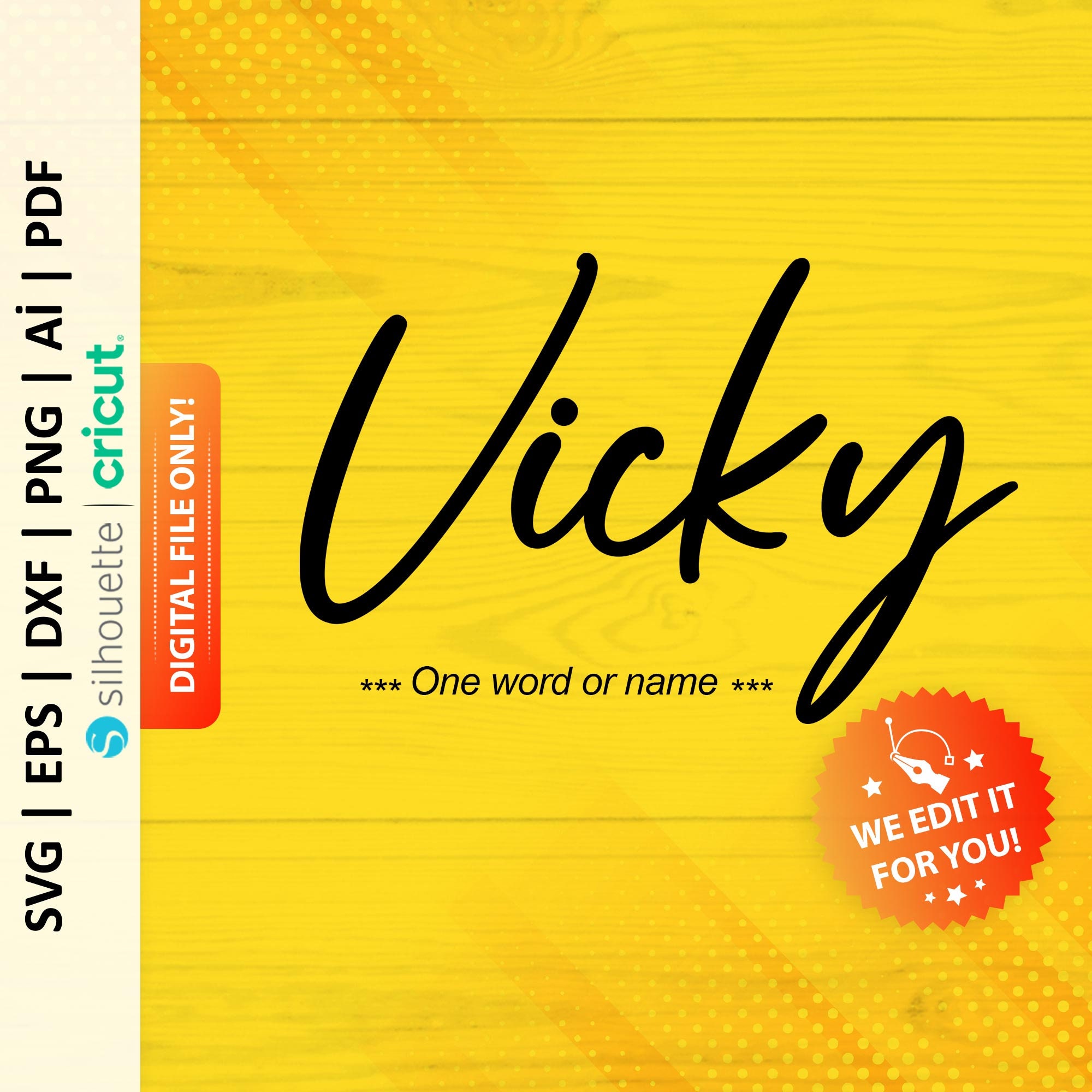 Custom Name Cut File, Custom Name Svg, Custom Name Calligraphy, Custom ...