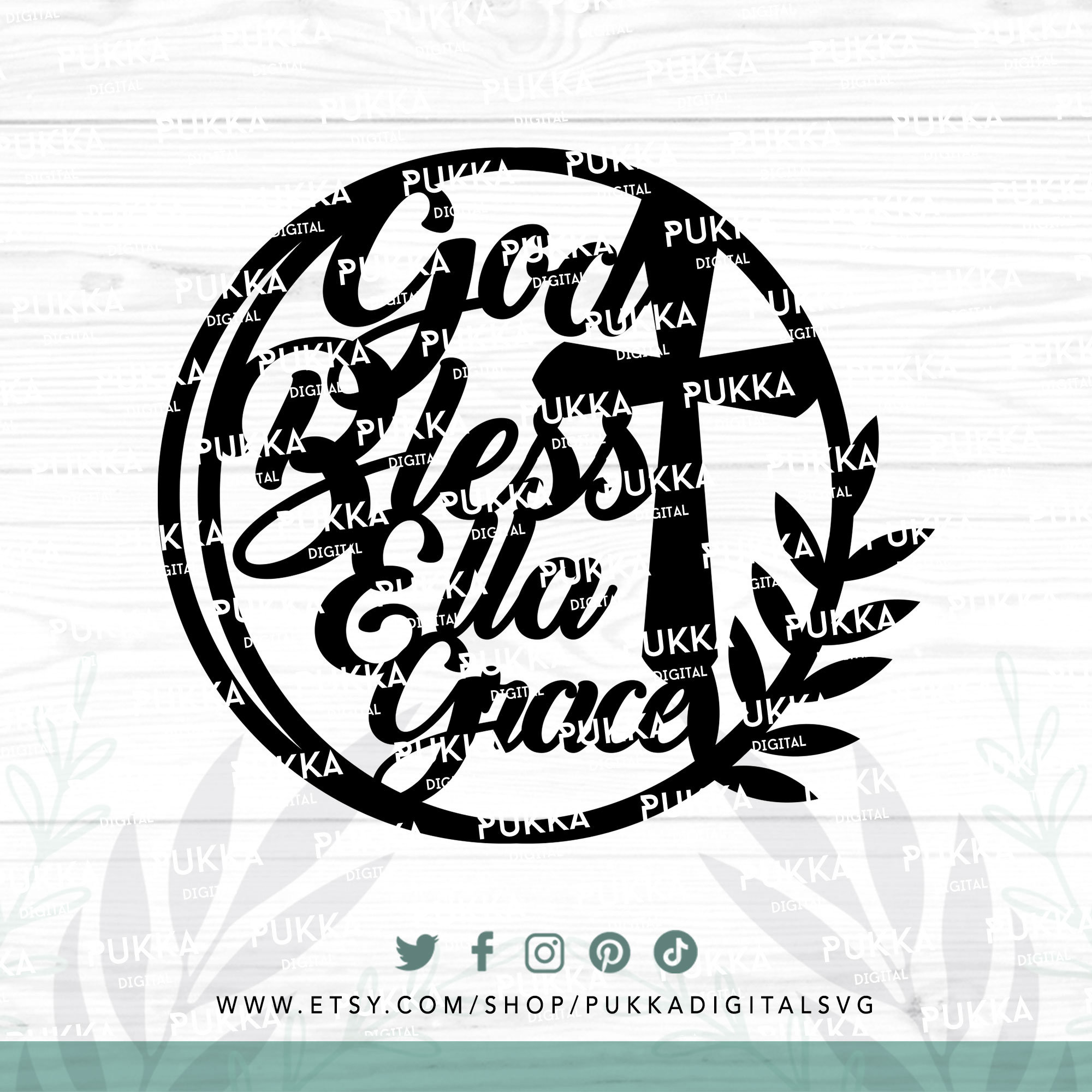 Personalized Confirmation Cake Topper, God Bless Name Cake Topper Svg ...