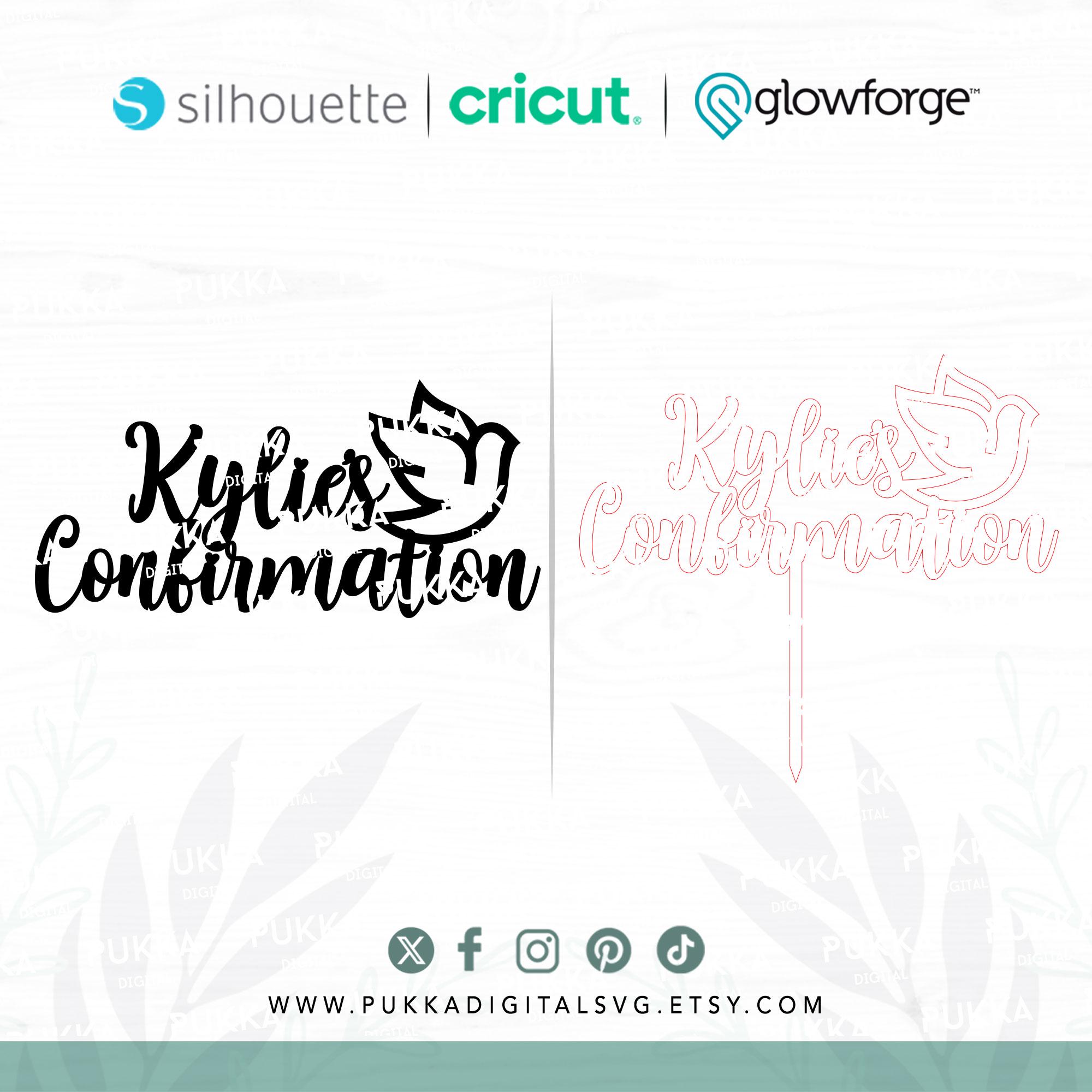 Personalized Confirmation Cake Topper Svg, Confirmation Topper ...