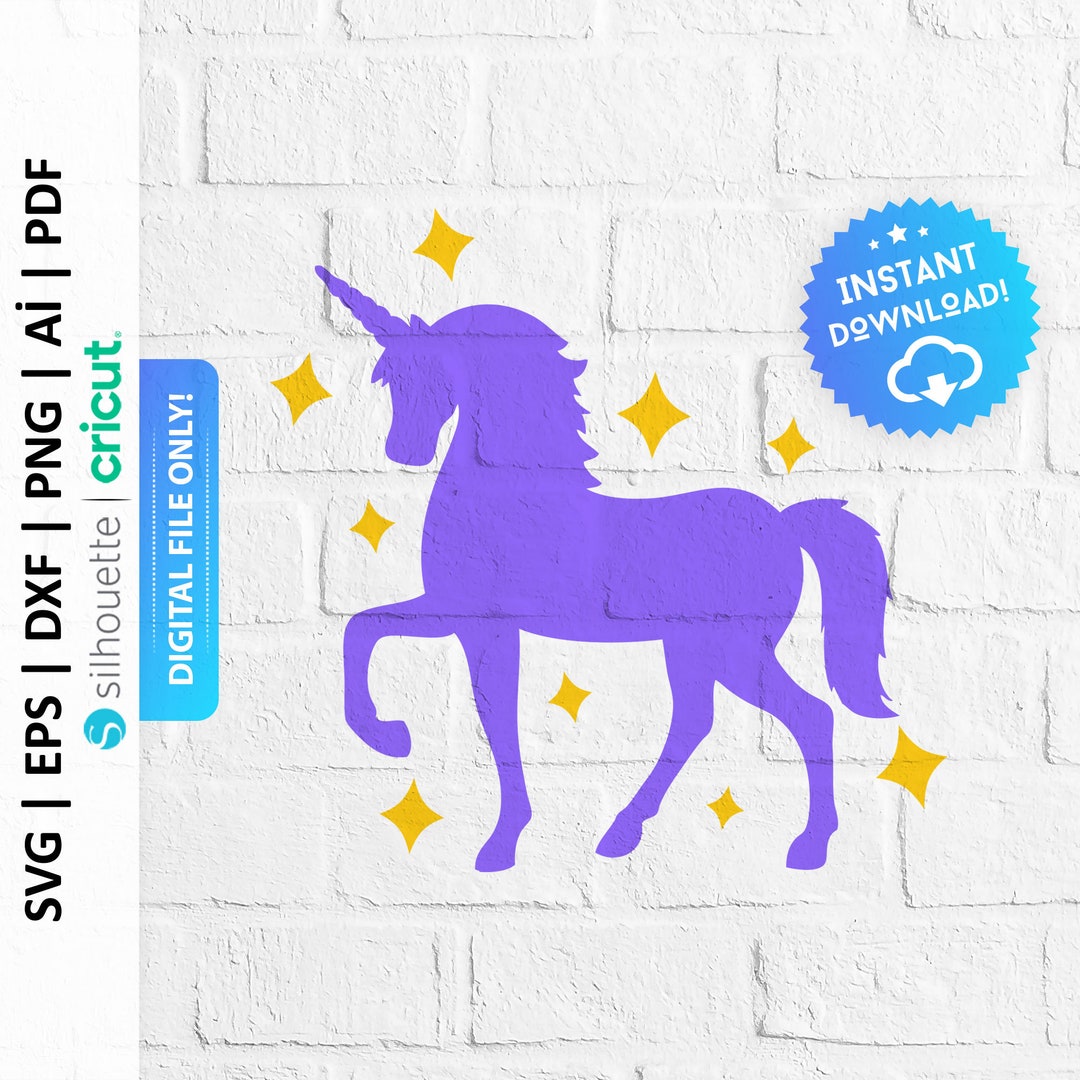 Unicorn Svg, Unicorn Clip Art, Unicorn Vector File, Unicorn Cut File ...