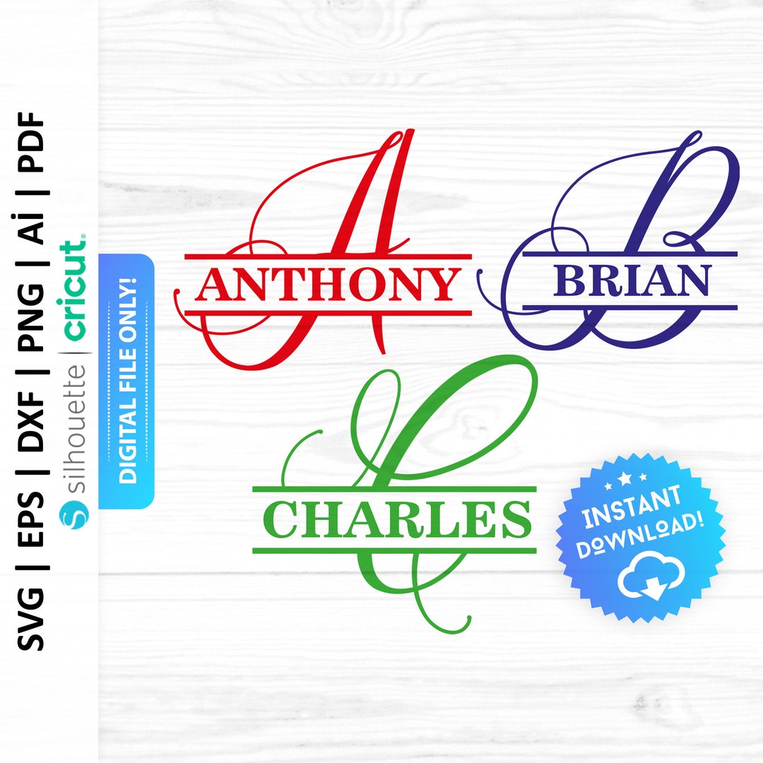 Monogram Alphabet Letters Svg File, Alphabet Svg, Alphabet Clipart ...