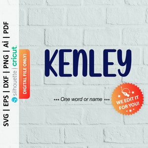 Personalized Custom Name Svg File, Custom Name Svg, Personalized Name ...