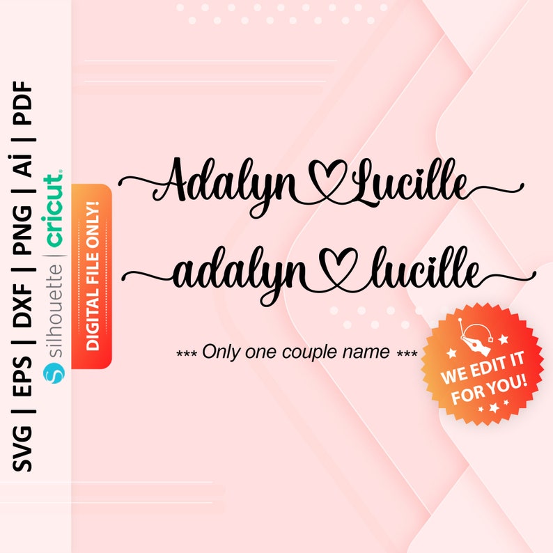 Custom Name Png Custom Name Svg Personalized Text Svg - Etsy