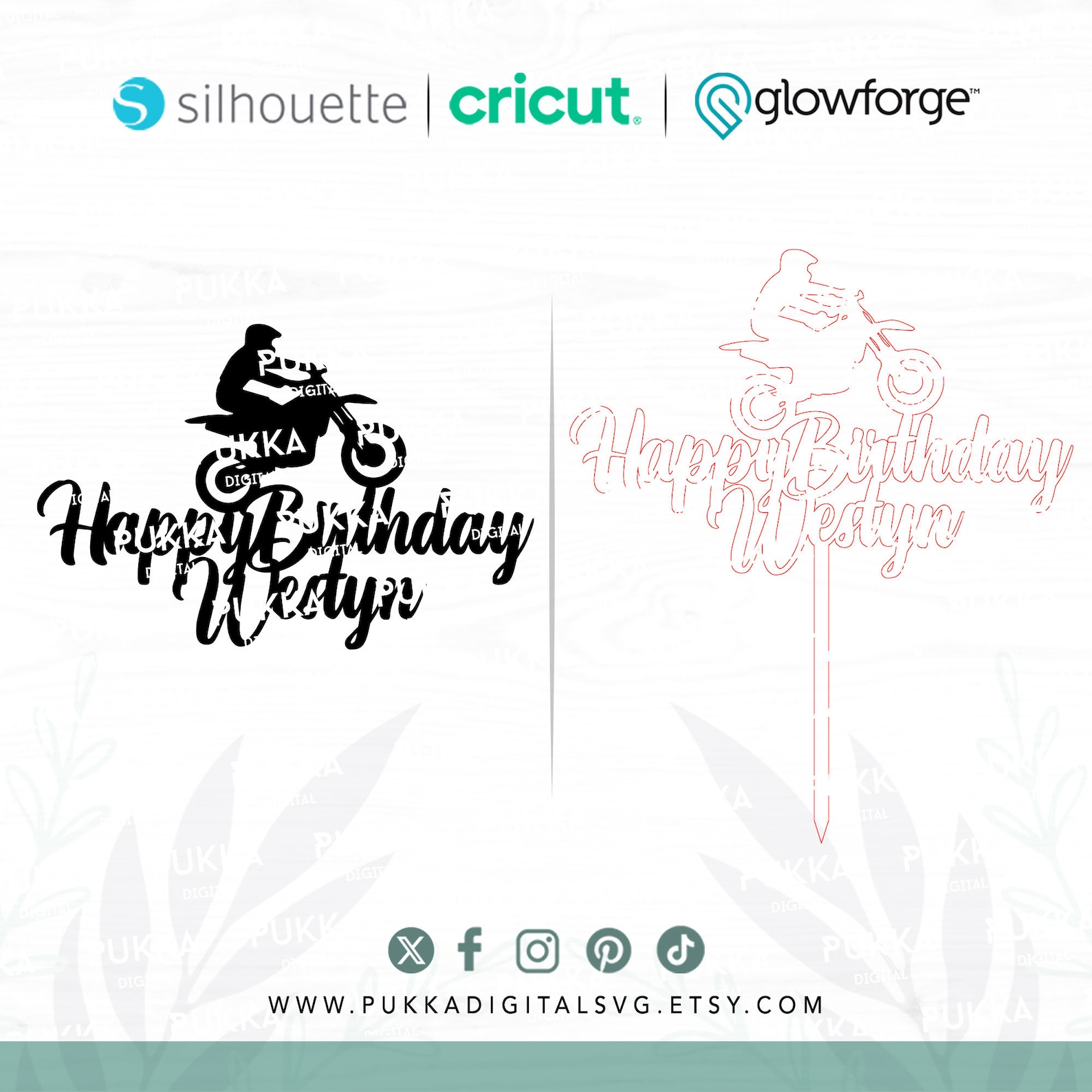 Personalized Motorcycle Cake Topper Svg, Moto Racer Cake Topper, Sport ...