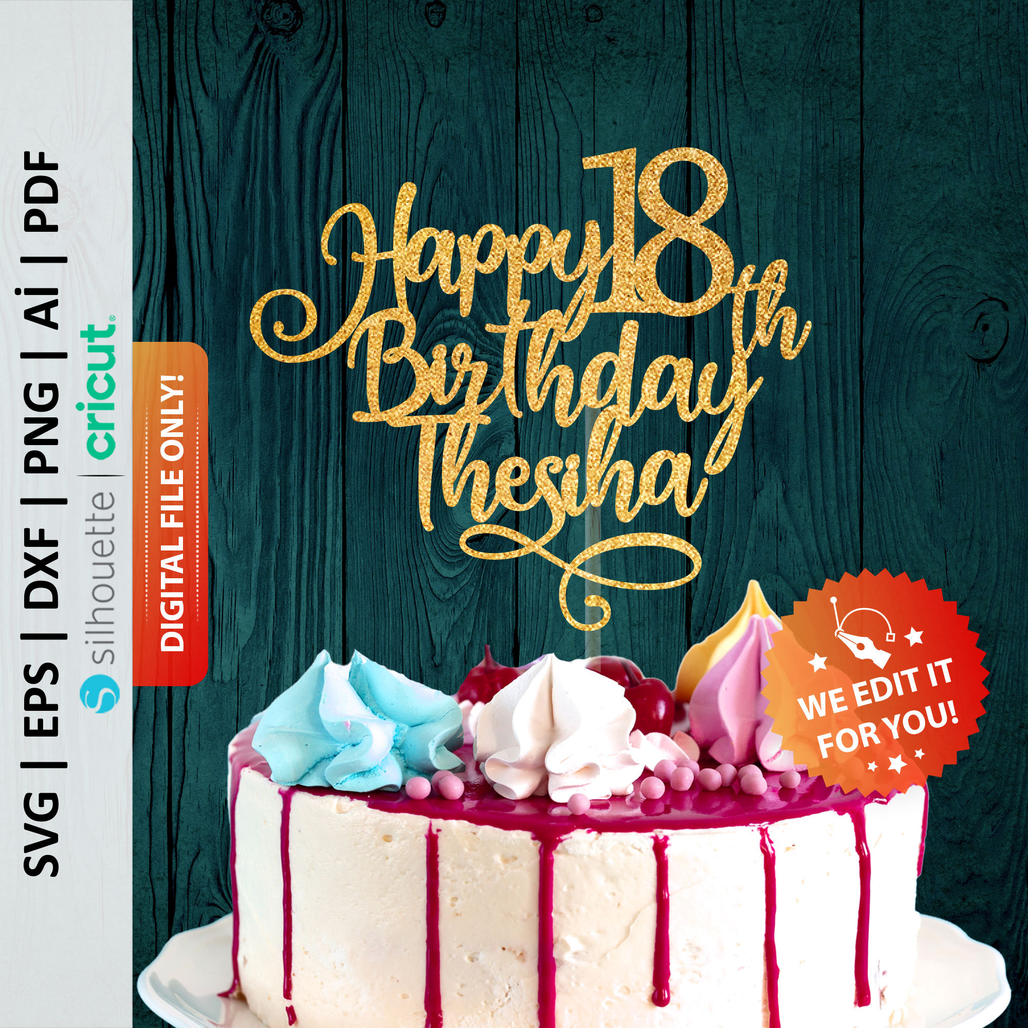 Happy 18th Birthday Cake For Boys