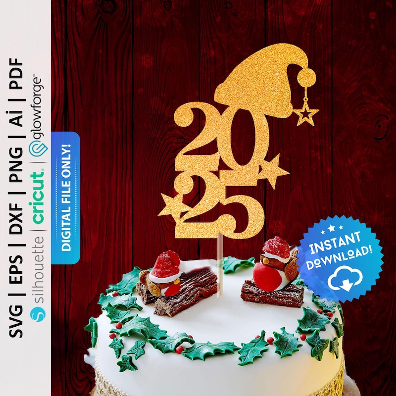 2025 Cake Topper - Etsy