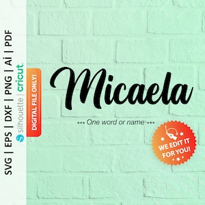 Custom Name Svg, Custom Name Png, Custom Name Calligraphy, Handlettered ...