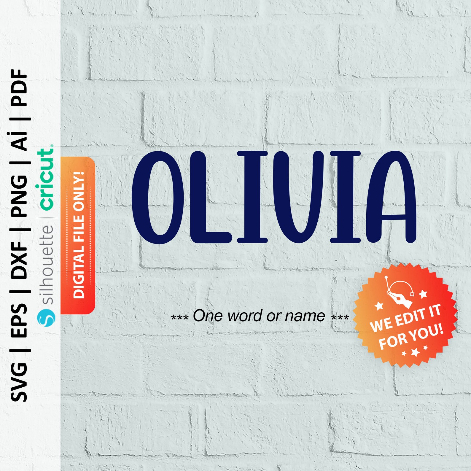 Personalized Custom Name Svg File Custom Name Svg - Etsy